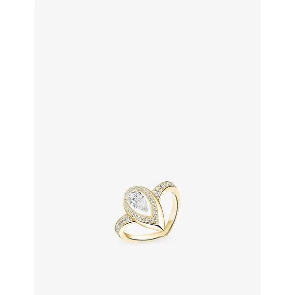 Messika Fiery 18ct Gold And Diamond Ring - Yellow