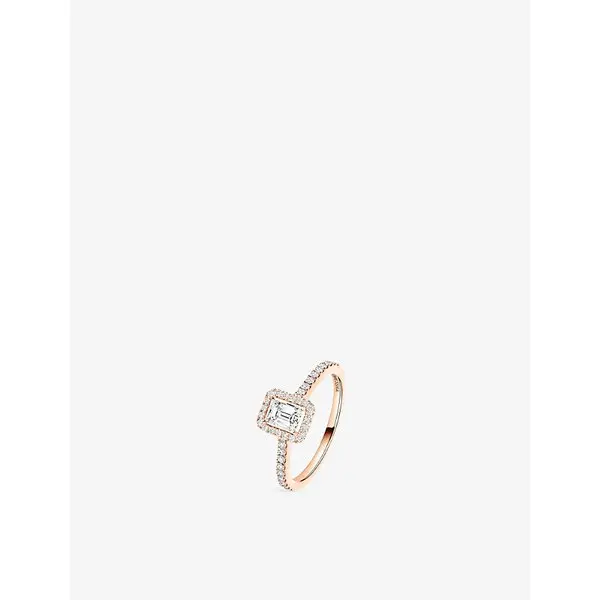 Messika Joy 0.25ct 18ct Gold And 0.45ct Diamond Ring - Pink