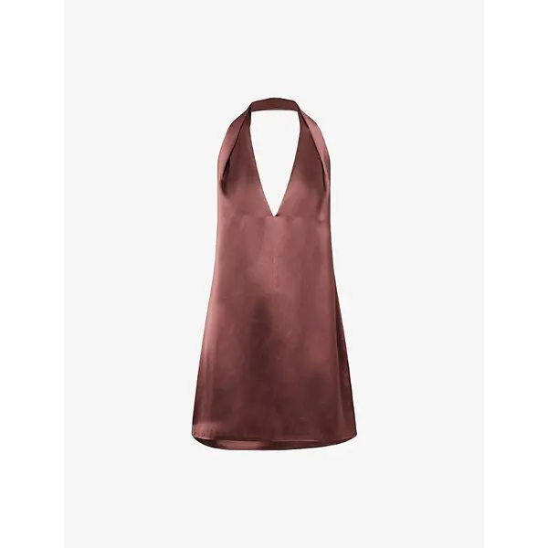 Shona Joy Savanna Halter-neck Stine Mini Dress