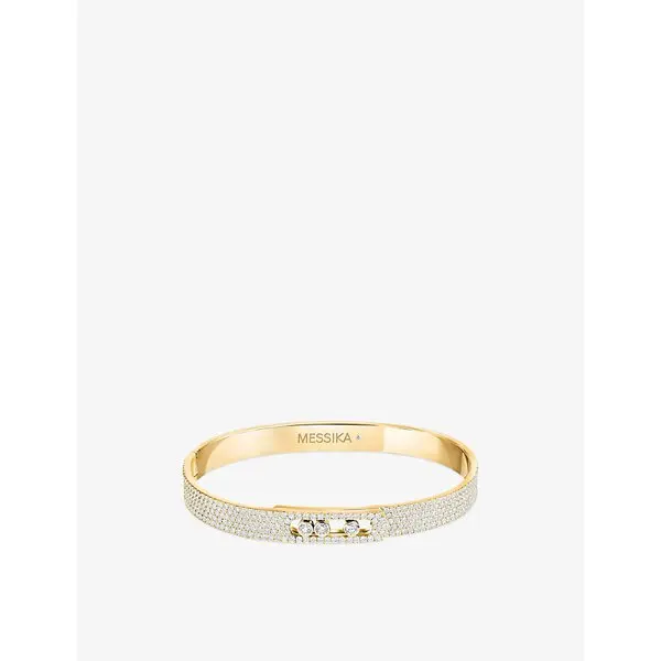 Messika Move Noa Pavé Diamond Bangle - Yellow