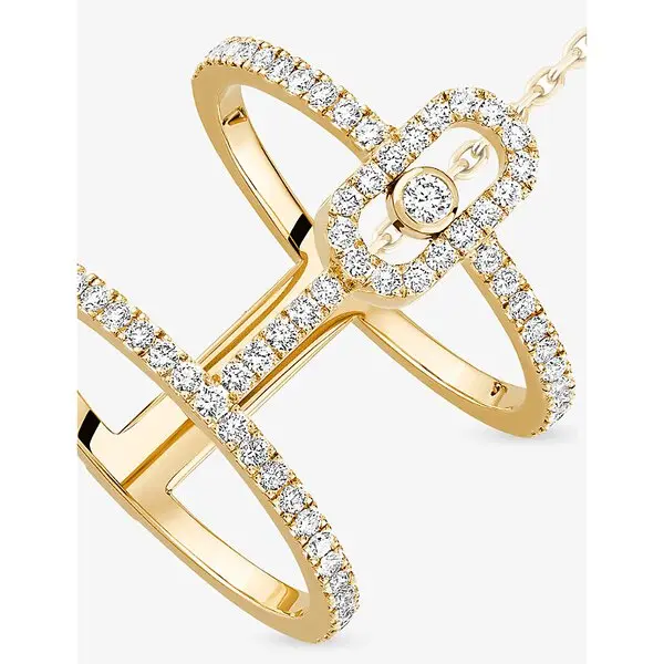 Messika Move Uno Double Diamond Ring - Yellow