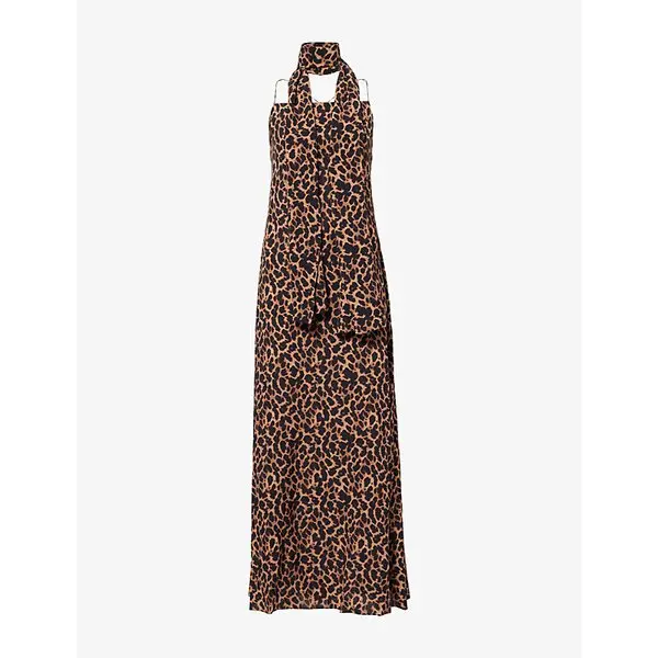 AWAY THAT DAY St Tropez Leopard-print Maxi Dress - Leopard Print