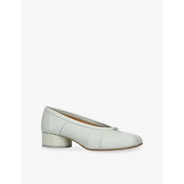 MAISON MARGIELA Tabi Ballerina 30 Leather Pumps - Bone