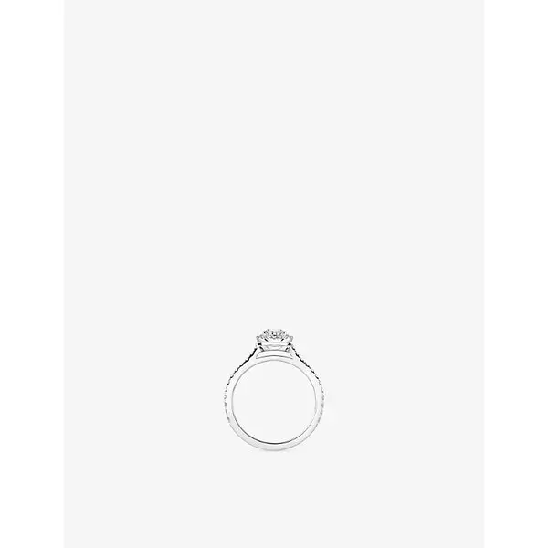 Messika 18ct Gold Pear Cut Diamond Ring - White