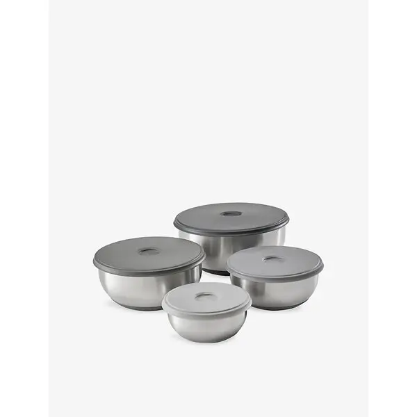 JOSEPH JOSEPH Nest Prepstore Stainless-steel Set-of-four Bowl Set - Stainless Steel