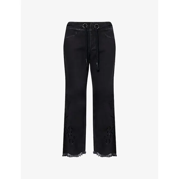 Isabel Marant Étoile Alison Broderie Denim Jeans