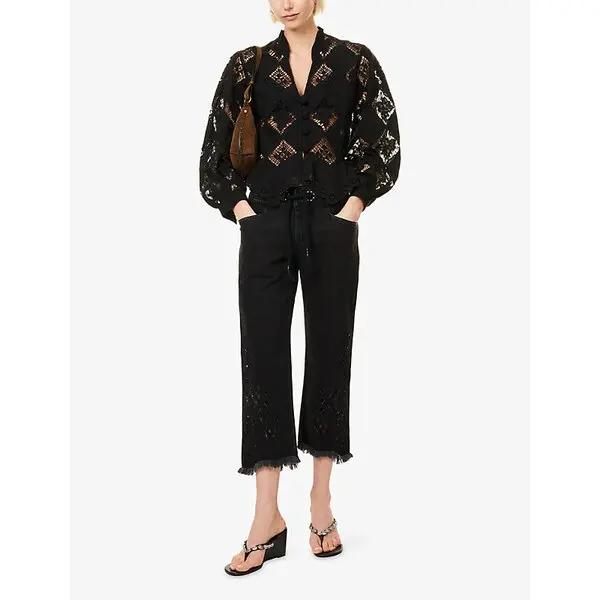 Isabel Marant Étoile Alison Broderie Denim Jeans