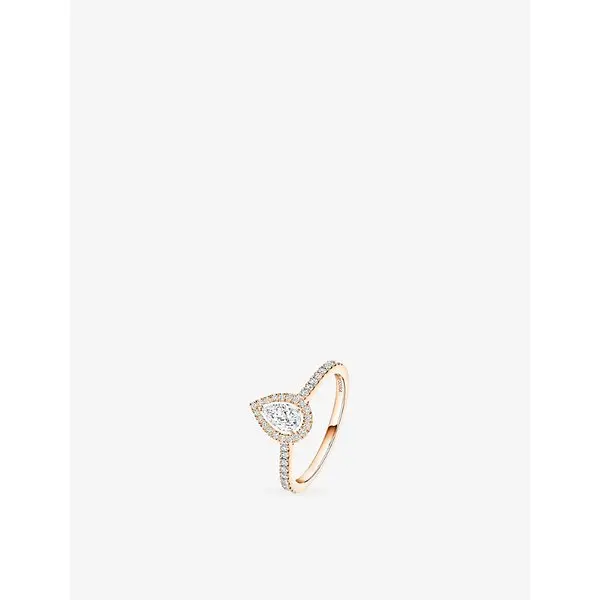 Messika Joy 0.25ct 18ct Gold And 0.45ct Diamond Ring - Pink