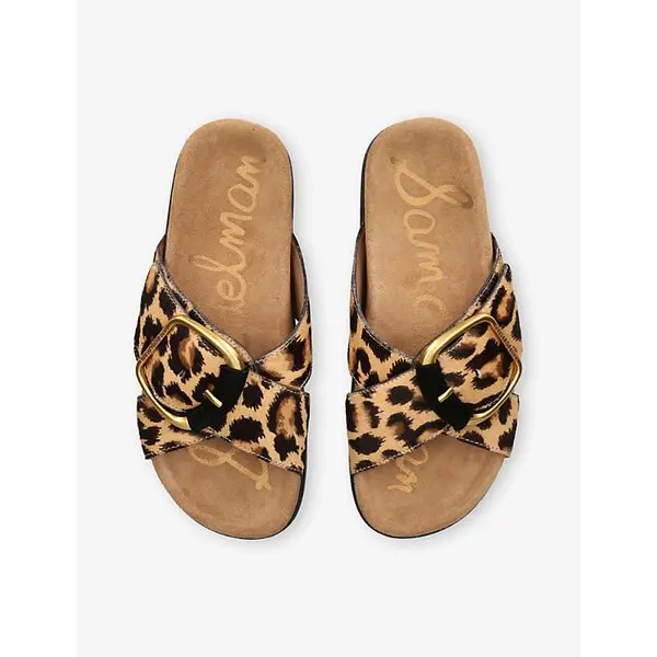 Sam Edelman Darla Leather Sandals - Black/comb