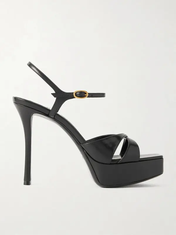 Saint Laurent Debbie Platform Sandals - Black
