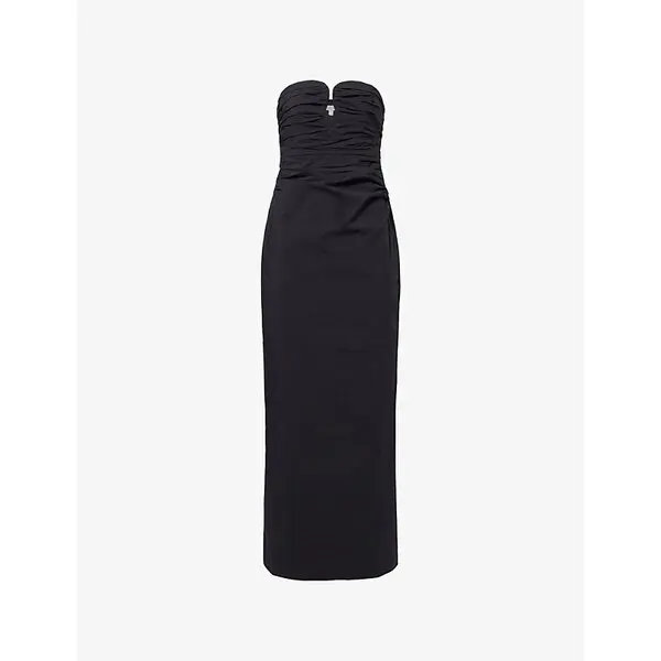 Shona Joy Campbell Strapless Maxi Dress