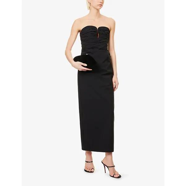 Shona Joy Campbell Strapless Maxi Dress