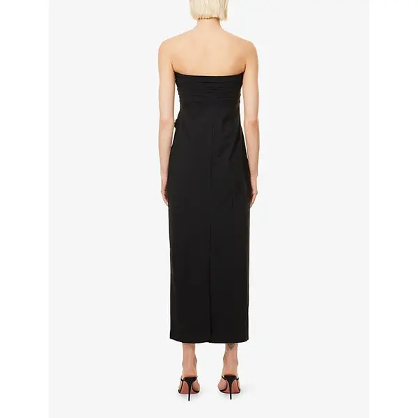 Shona Joy Campbell Strapless Maxi Dress