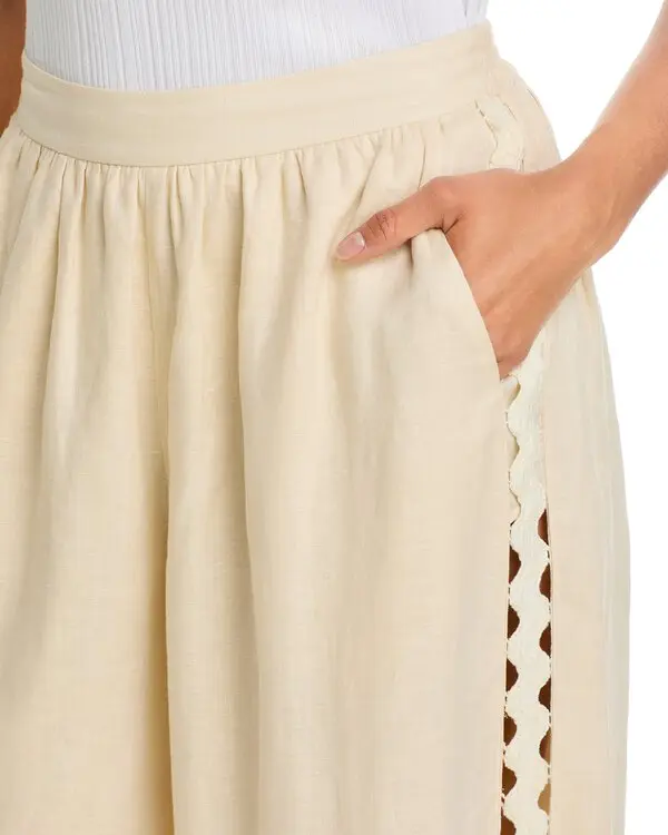 Simkhai Selah Linen Lace Balloon Pants