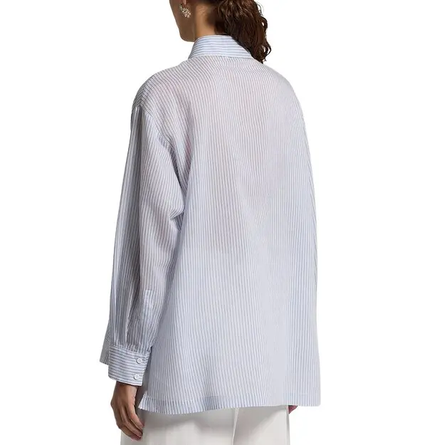 Peserico Striped Patch Pocket Shirt