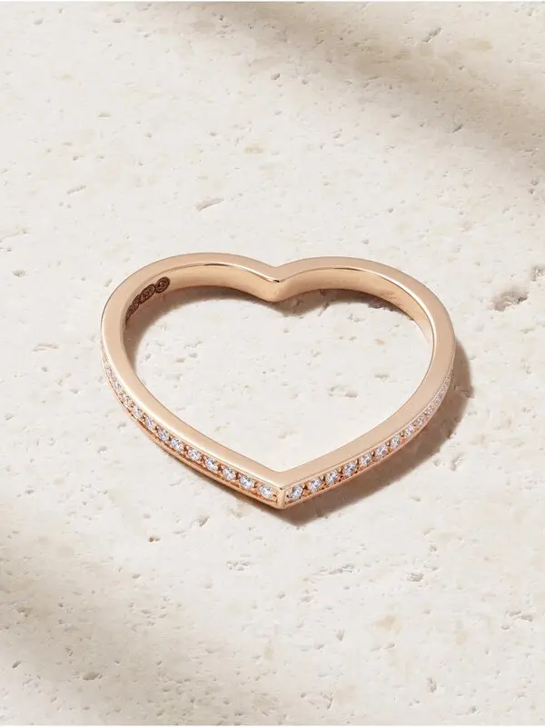 REPOSSI Antifer 18-karat Diamond Heart Ring