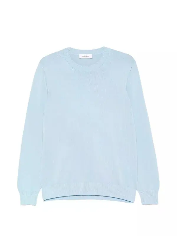 GRAN SASSO Long-sleeve Crew-neck Sweater - Blue