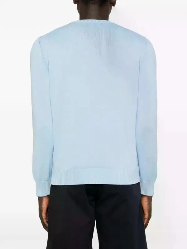 GRAN SASSO Long-sleeve Crew-neck Sweater - Blue