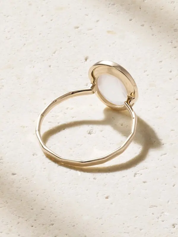 MELISSA JOY MANNING Freeform 14-karat Moonstone And Diamond Ring