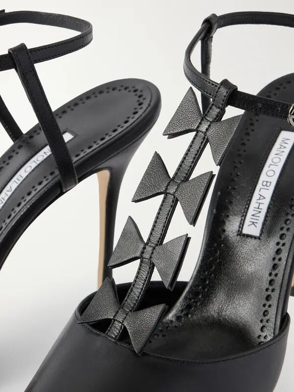 Manolo Blahnik Maurata 105 Leather Pumps
