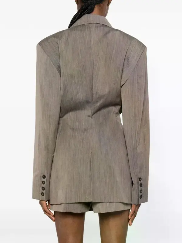 IRO PARIS Pinstripe Double-breasted Blazer - Neutrals
