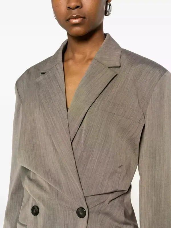 IRO PARIS Pinstripe Double-breasted Blazer - Neutrals
