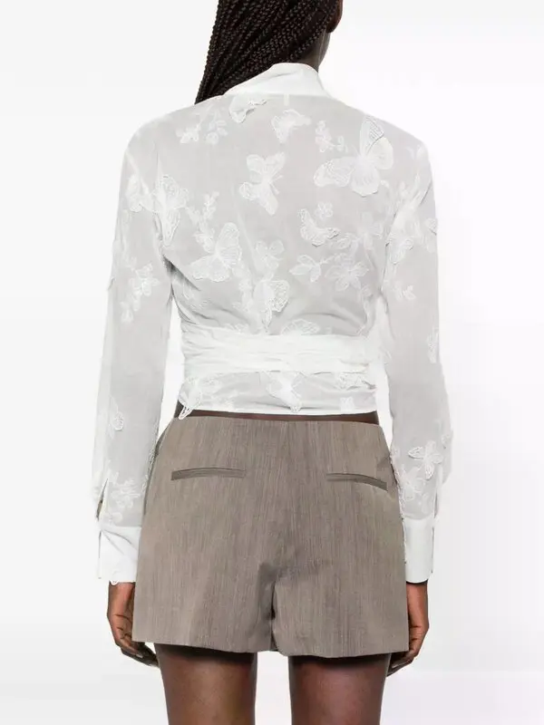 MAZZARELLI Tie-front Blouse