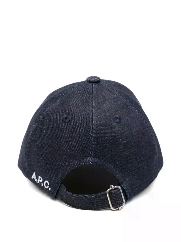 A.p.c. Contrast-logo Baseball Cap - Blue