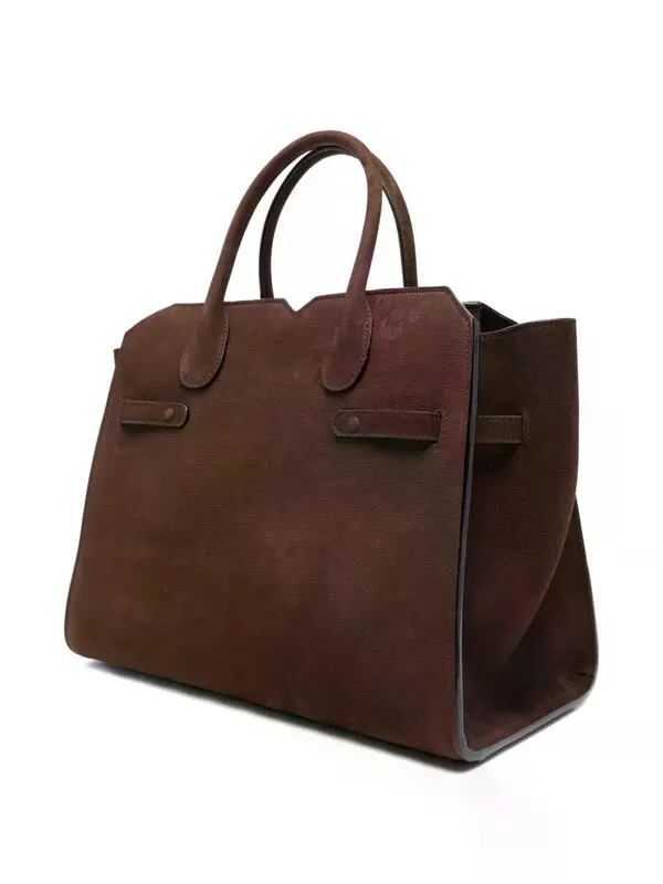 VALEXTRA Milano Top-handle Tote Bag - Brown