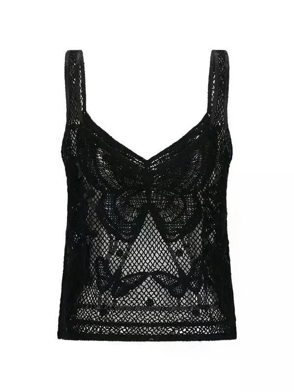 Blumarine Macramé Top
