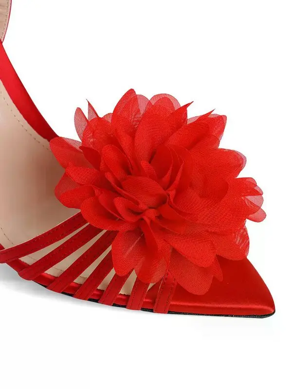 GINISSIMA Julia Heeled Sandals - Red