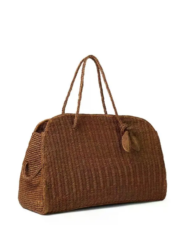 Jacquemus Large Raffia Bag With Knot Detail