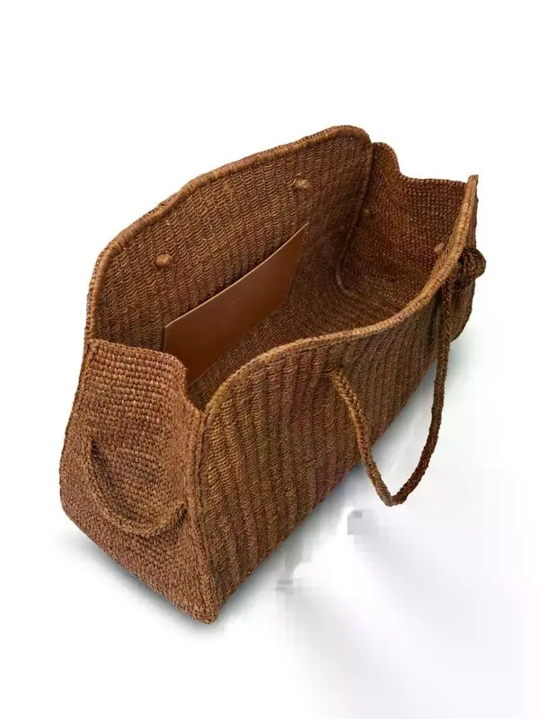 Jacquemus Large Raffia Bag With Knot Detail