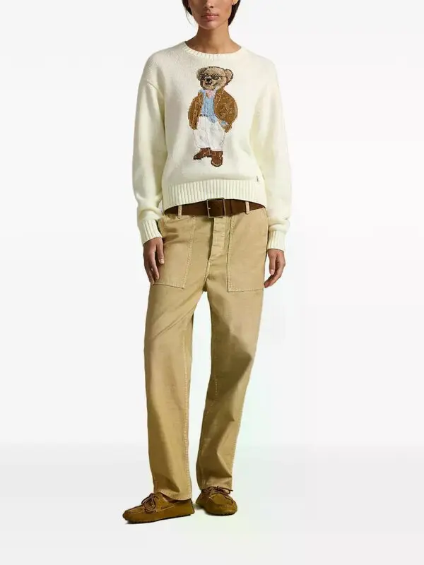 Polo Ralph Lauren Bear-embroidered Sweater