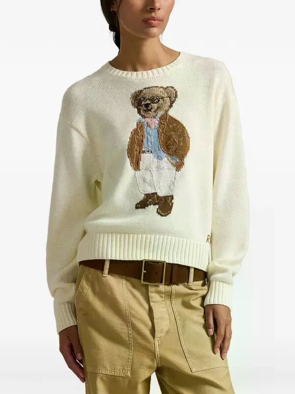 Polo Ralph Lauren Bear-embroidered Sweater