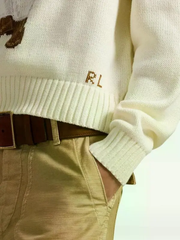 Polo Ralph Lauren Bear-embroidered Sweater