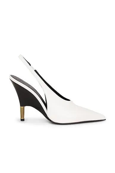 Khaite Bella 100 Slingback Pump - Chalk