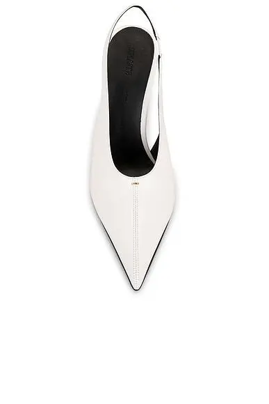 Khaite Bella 100 Slingback Pump - Chalk