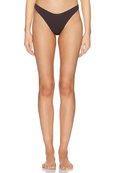 LEFT ON FRIDAY Dip Bikini Bottom - Cold Brew