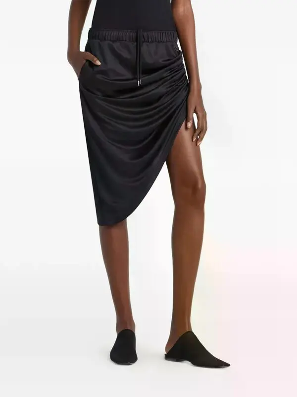 COURREGES Asymmetric Drawstring Skirt