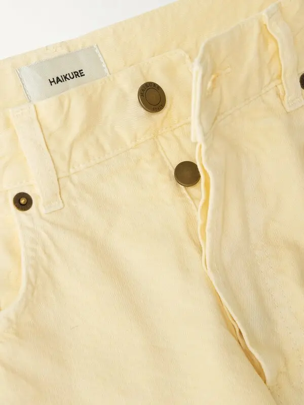 HAIKURE Bethany Mid-rise Wide-leg Jeans - Neutrals