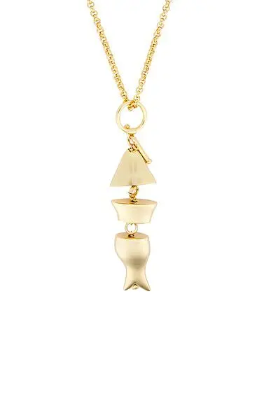 Timeless Pearly Fish Pendant Necklace