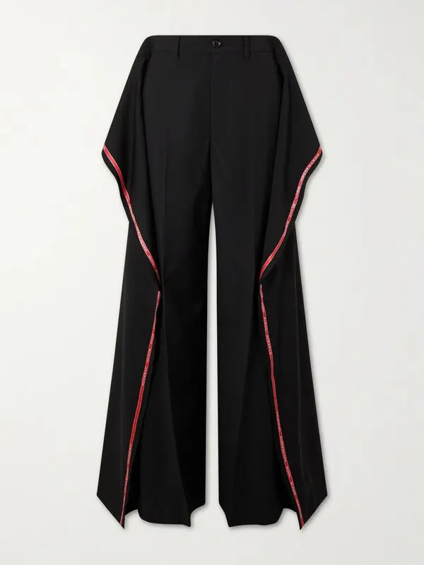 Junya Watanabe Crepe Straight-leg Pants