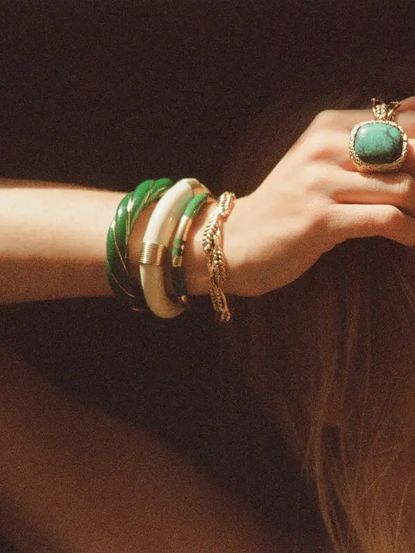 AURÉLIE BIDERMANN Positano Bangle - Green