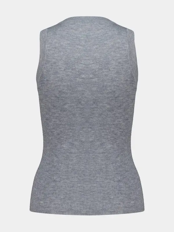 LISA YANG Ina Cashmere Tank Top - Grey
