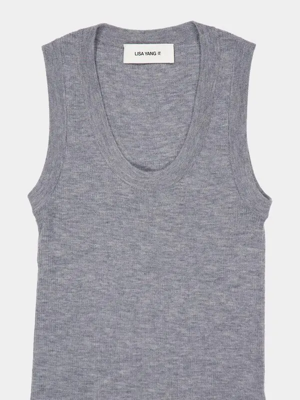 LISA YANG Ina Cashmere Tank Top - Grey