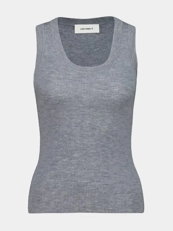 LISA YANG Ina Cashmere Tank Top - Grey