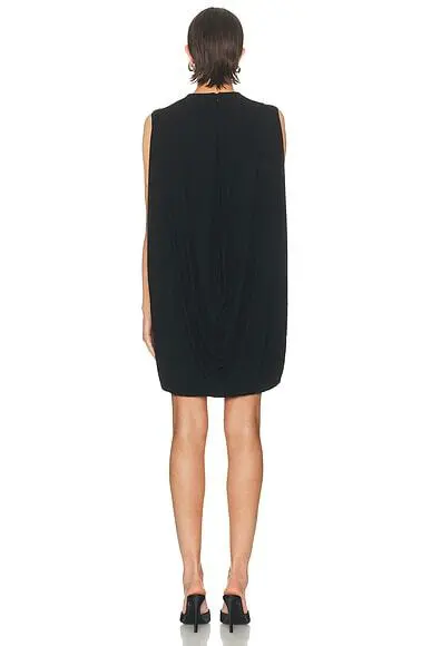 Alexander Wang Fitted Draped Back Mini Dress