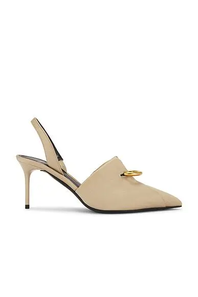 Balmain Piercing Slingback Pump - Sand