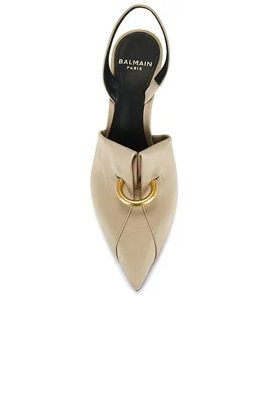 Balmain Piercing Slingback Pump - Sand